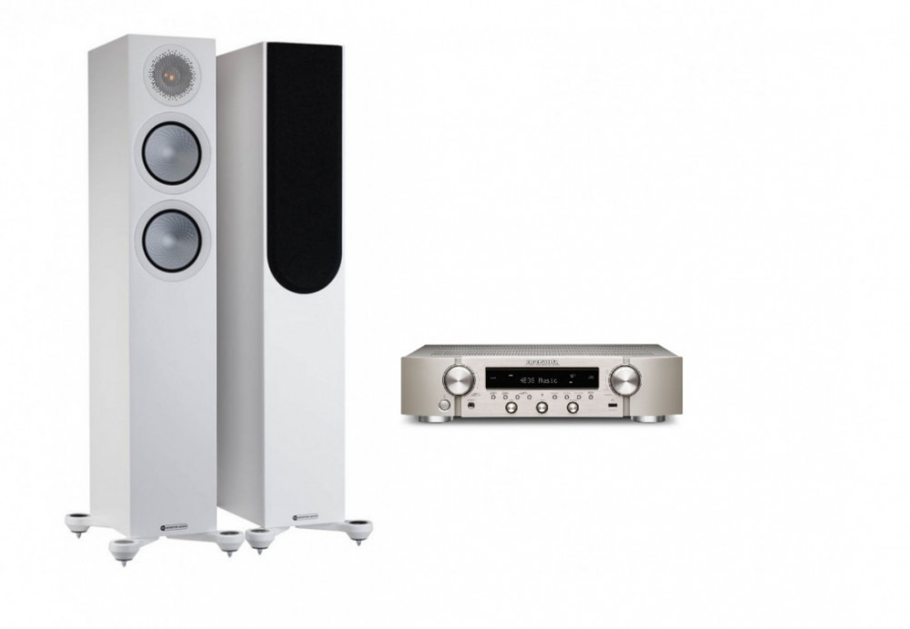 Köp Marantz Stora stereopaketet Marantz NR-1200 + Monitor Audio Silver ...